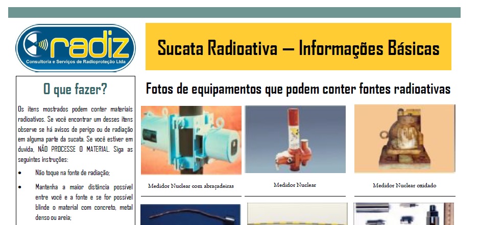 Sucata Radioativa - Radioproteção
